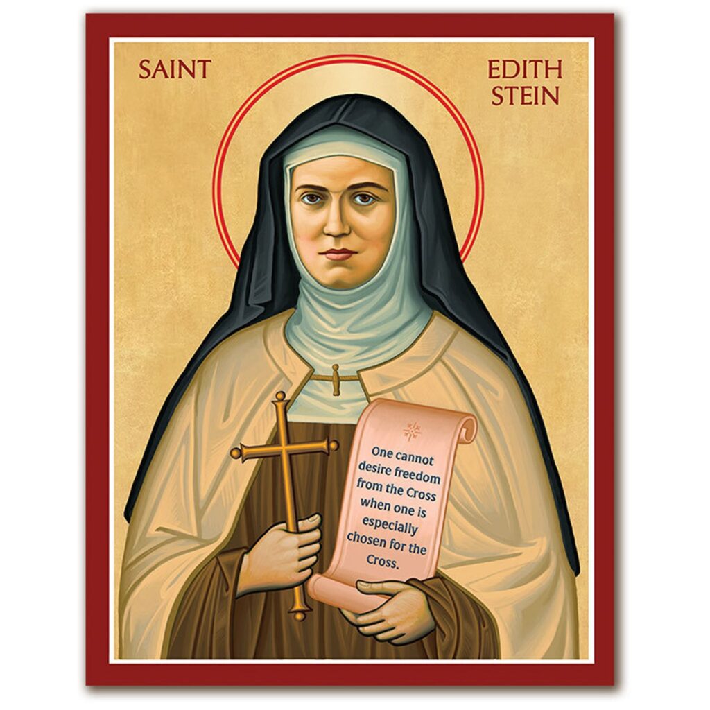 Saint Edith Stein Wood Icon - My Scriptorium