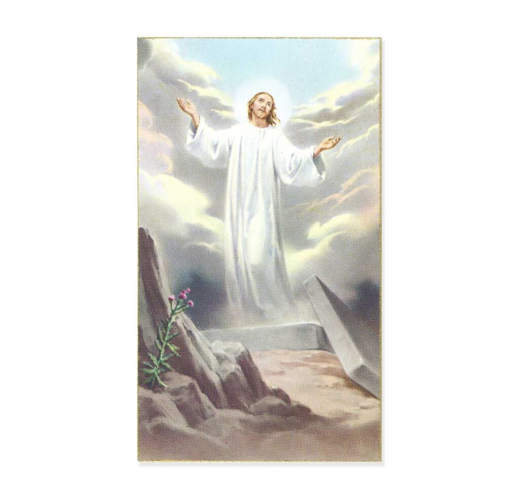 100 Paper Risen Christ Italian Holy Cards - My Scriptorium
